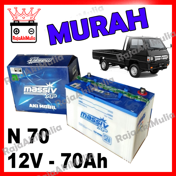 ACCU/ AKI MOBIL BASAH MASSIV XP N70 12V 70AH 65D31R | Lazada Indonesia
