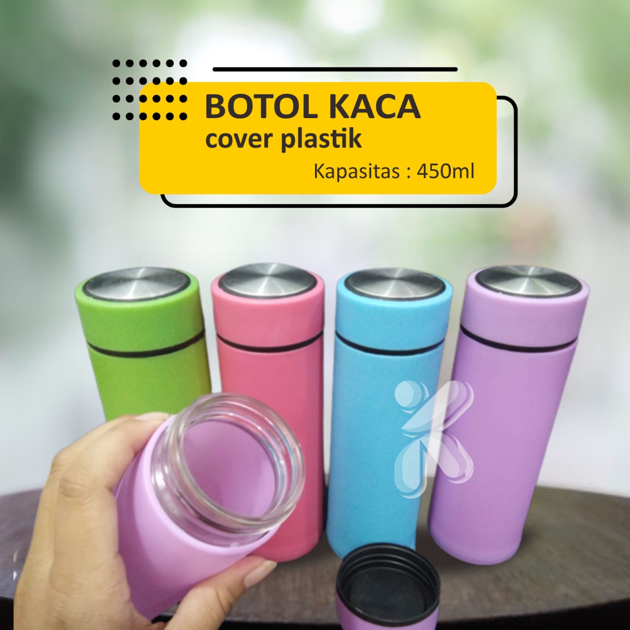 Botol Air Minum Kaca Polos 450 ML pengambil an 10 pcs | Lazada Indonesia