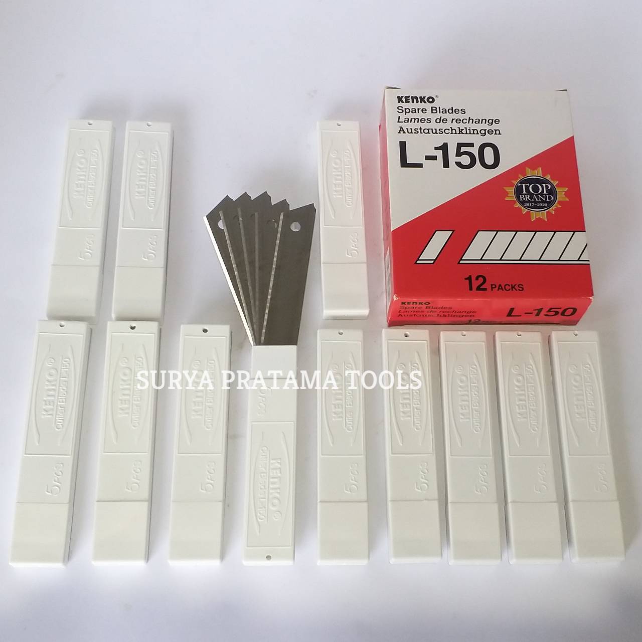 [12 PACKS] ISI CUTTER BESAR KENKO L150 / REFILL MATA PISAU CUTTER KENKO ...