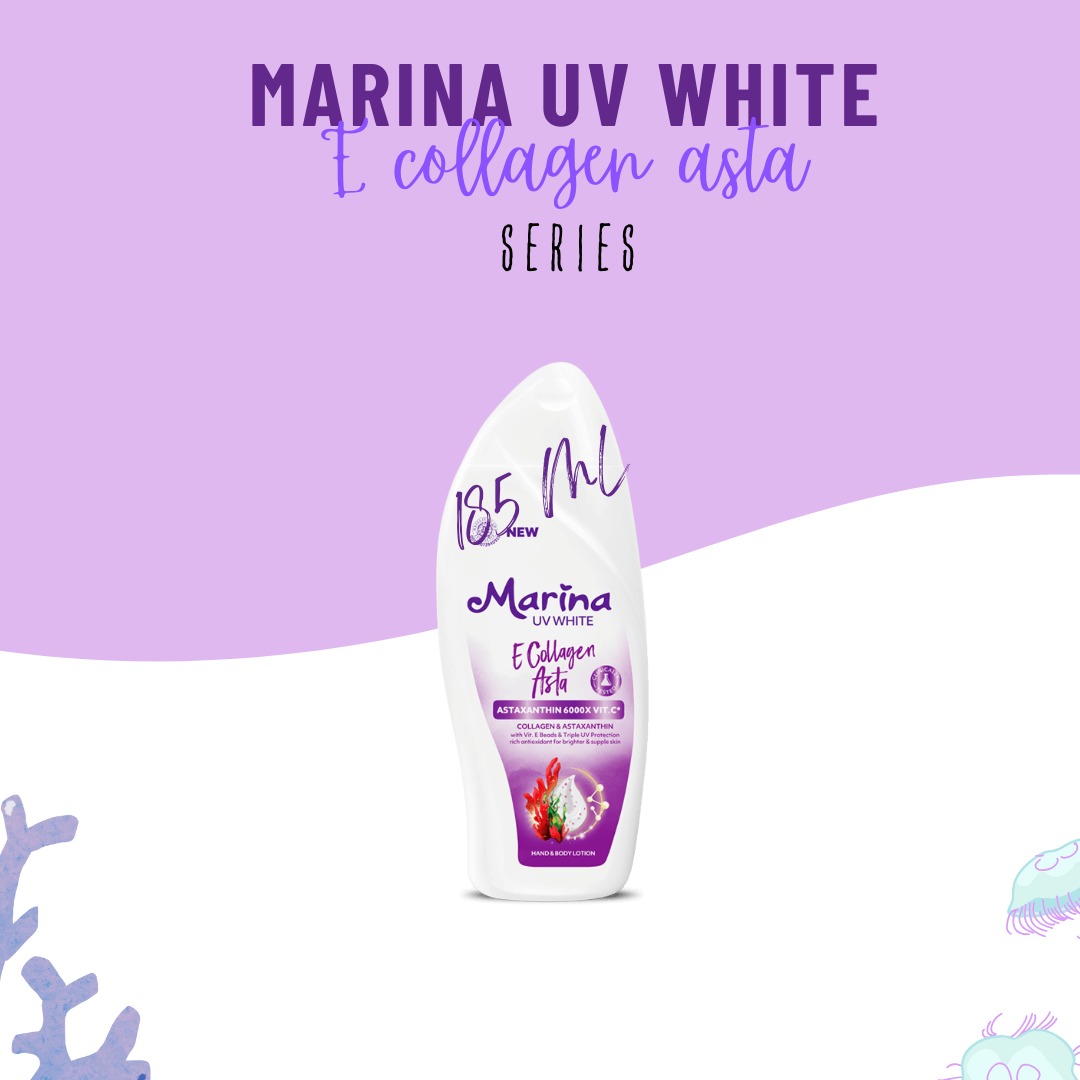 Marina UV White Hand & Body Lotion E Collagen Asta All Series | Lazada Indonesia
