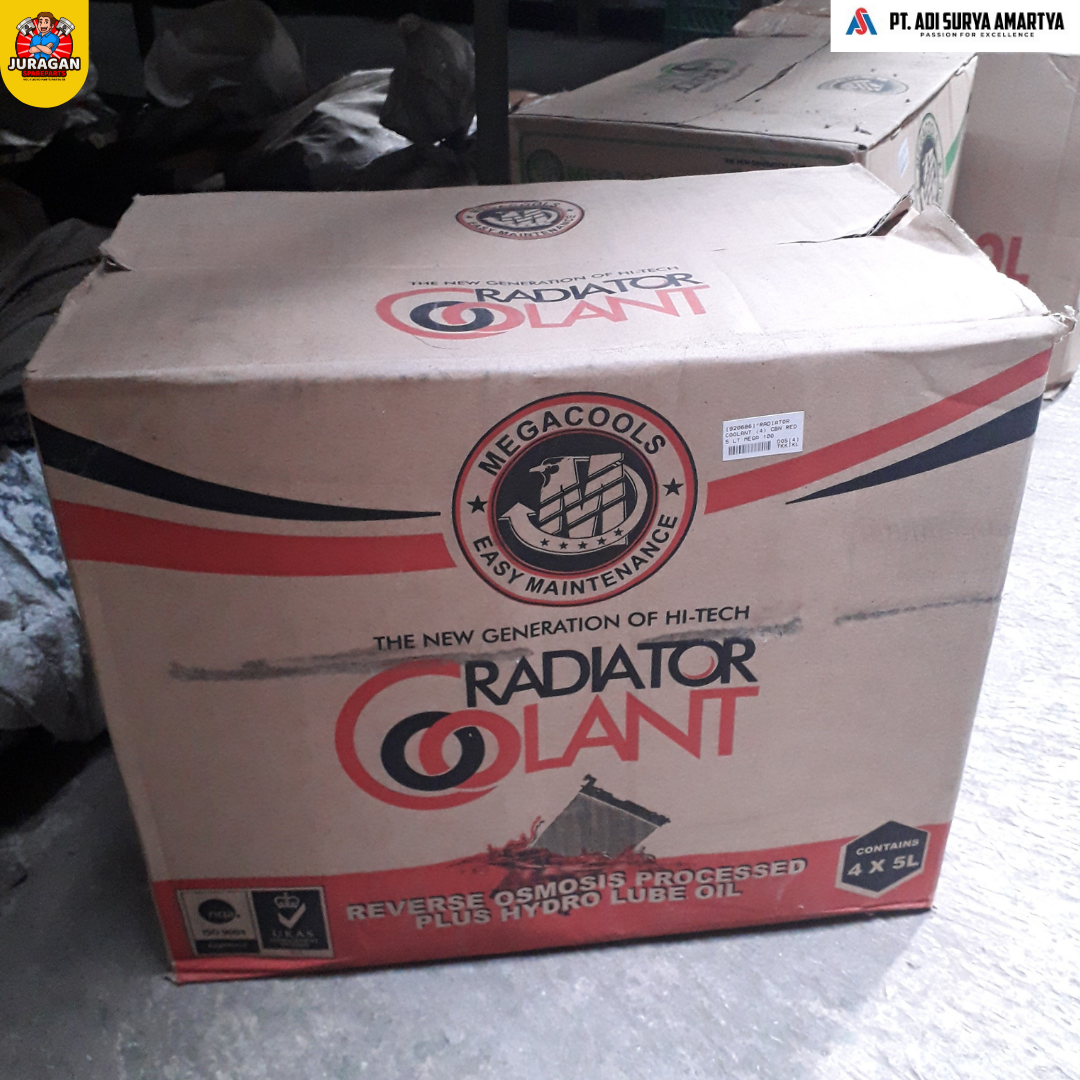 AIR PENDINGIN RADIATOR atau RADIATOR COOLANT MERAH 5LT MEREK MEGA COOL ...
