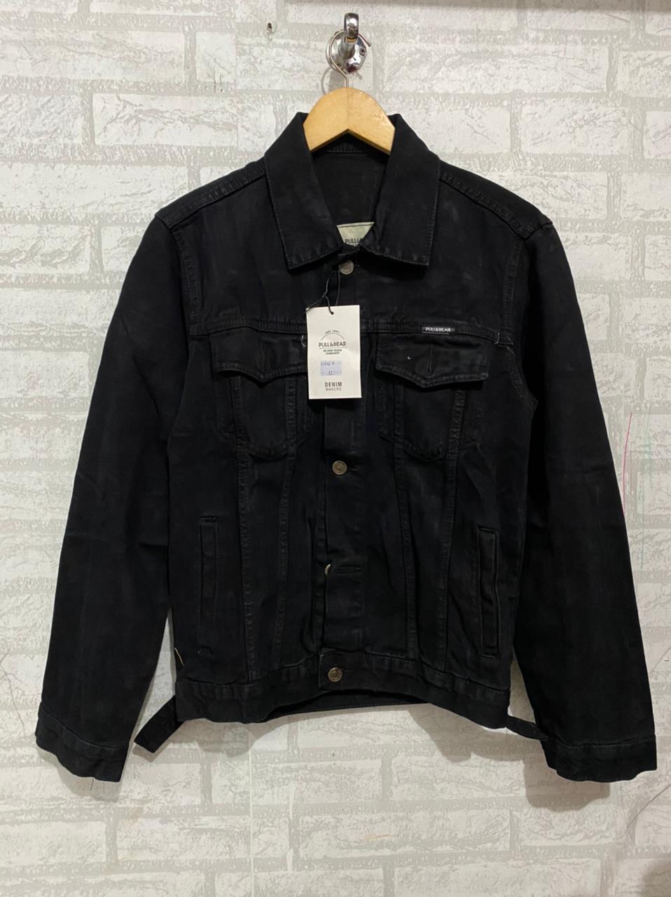 Jaket denim hitam polos pria dan wanita branded | Lazada Indonesia