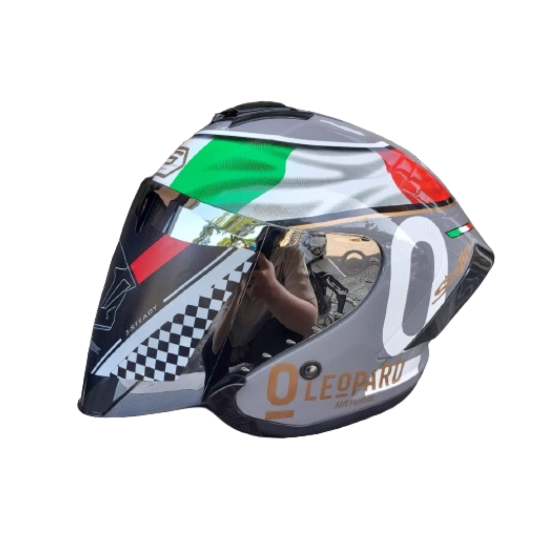 Helm JS ARMOR Motif LEOPARD Half Face SNI | Lazada Indonesia