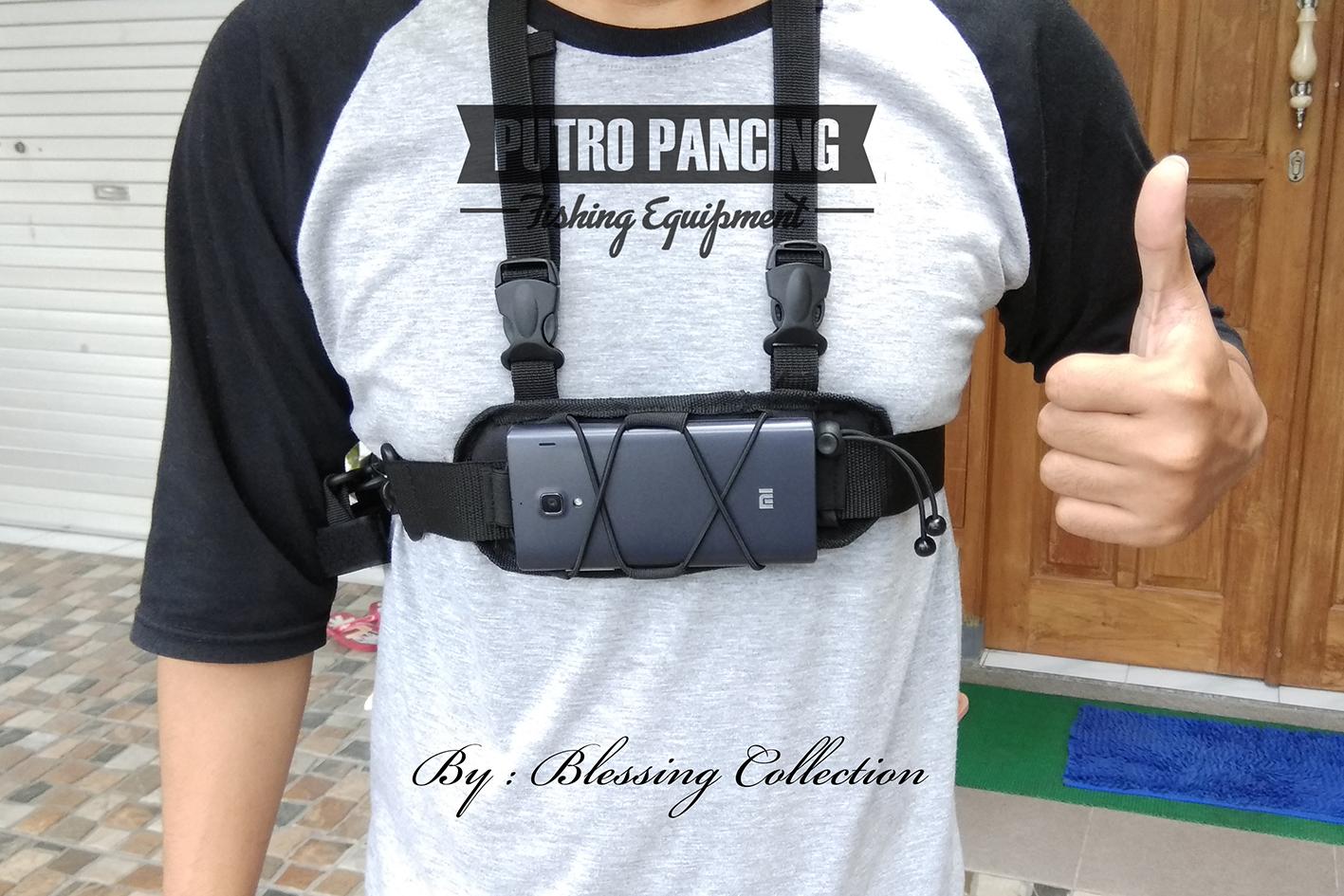 Small Chest Belt 2 in1 HP Holder HP Chest Strap pegangan hp dada vlog ...