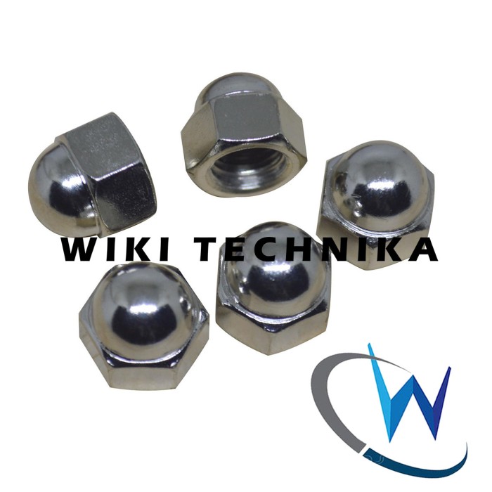 5 PCS MUR TOPI BAHAN BESI | CAP NUT BESI UKURAN M4 M5 M6 M8 M10 M12 ...