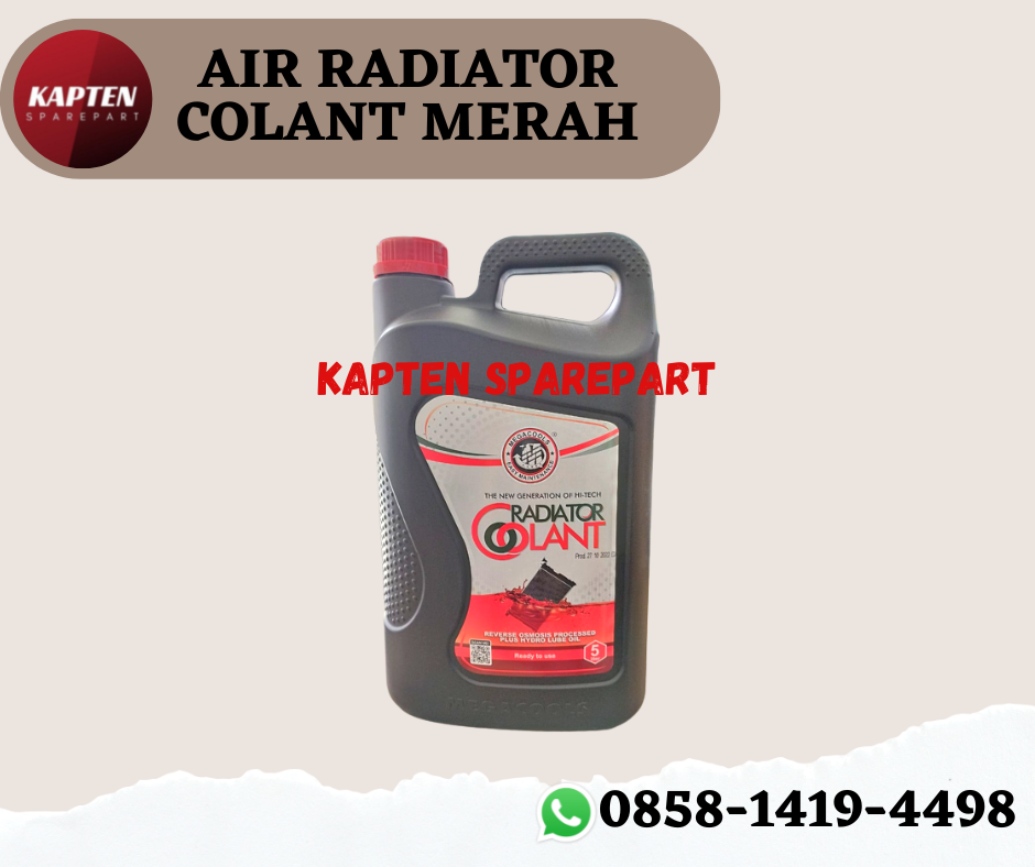 Air Radiator / Radiator Coolant Megacools Galon 5 Liter - Merah ...
