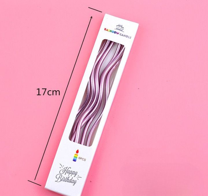 LDG Lilin Ulang Tahun Spiral / Lilin ulir panjang Isi 6 pcs / Chrome ...