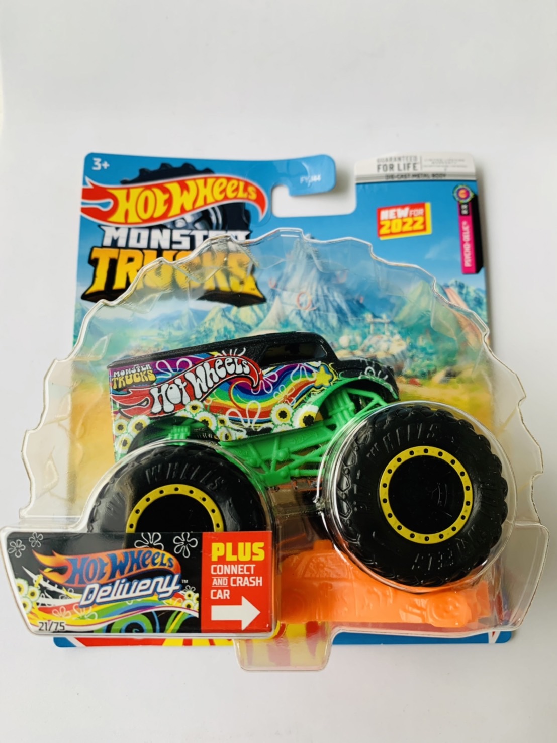 HOTWHEELS HOT WHEELS MONSTER TRUCKS TRUCK DAIRY DELIVERY HITAM SKALA 1 ...
