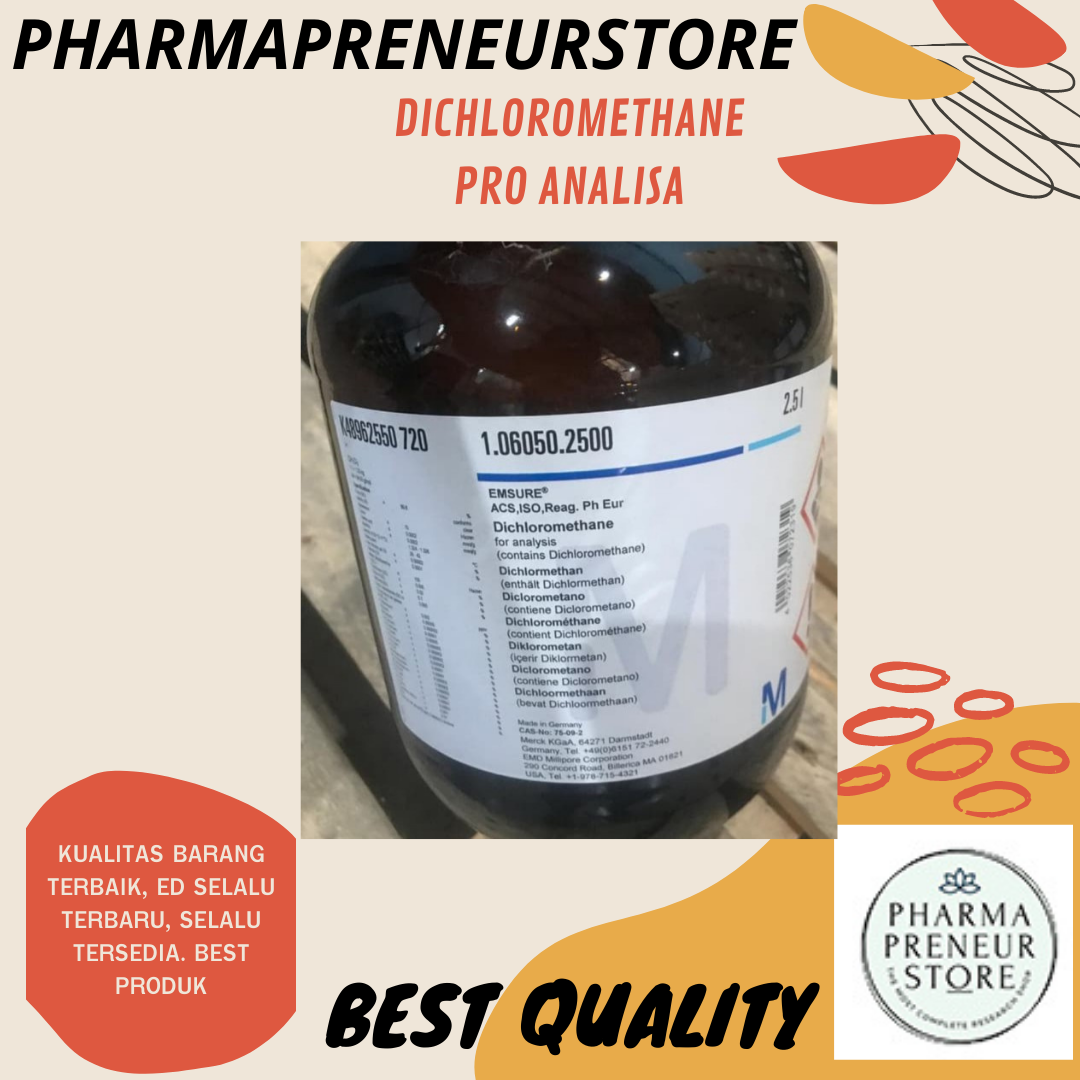 DICHLOROMETHANE / DIKLOROMETANA PRO ANALISA 50 ML DAN 100 ML KEMASAN ...