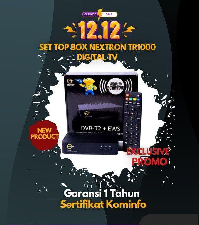 Set Top Box Tv Digital Dvb T2 Stb Nextron Tr1000 Lazada Indonesia