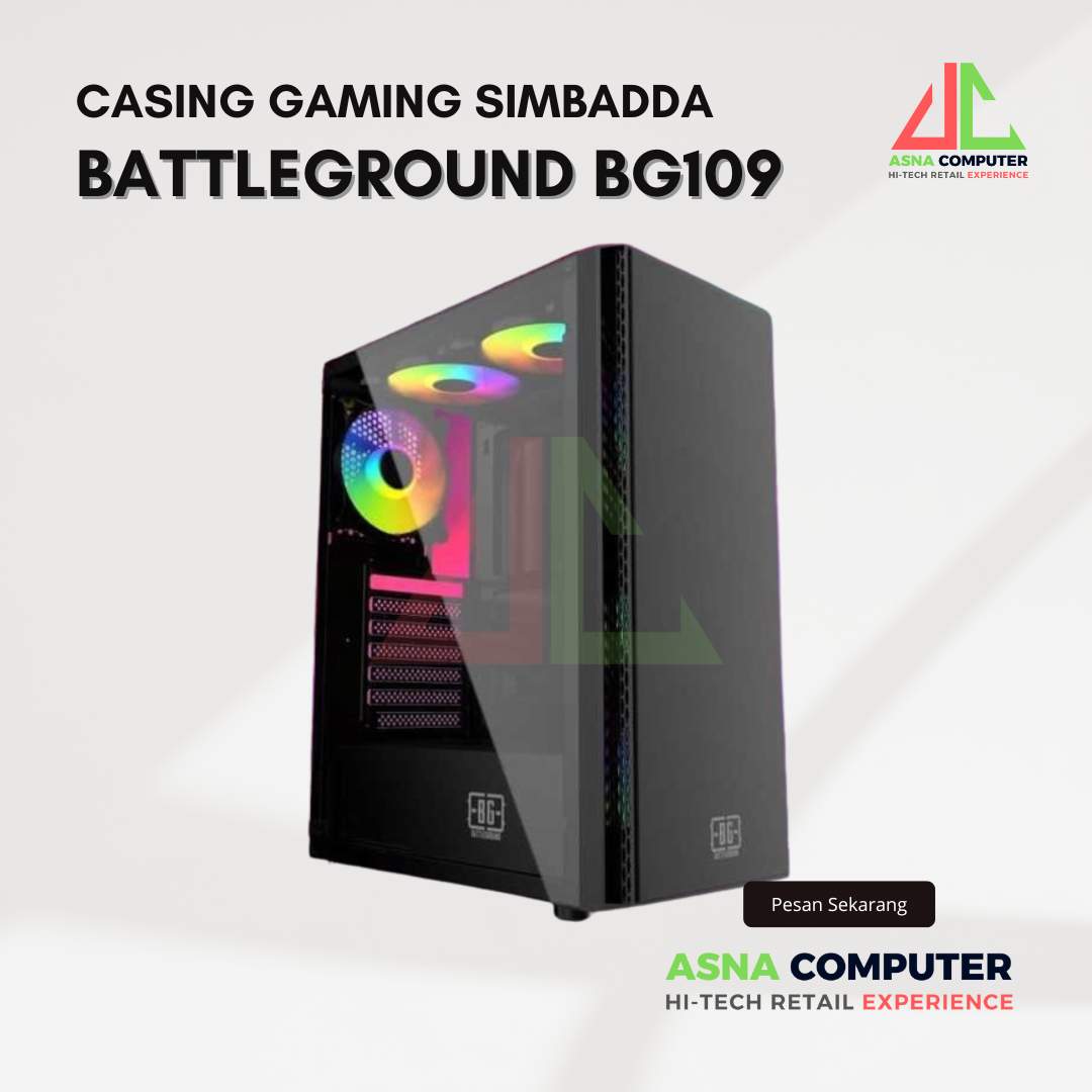 Casing CPU Gaming Simbadda Battle Ground Case Game Tanpa Power Supply ...
