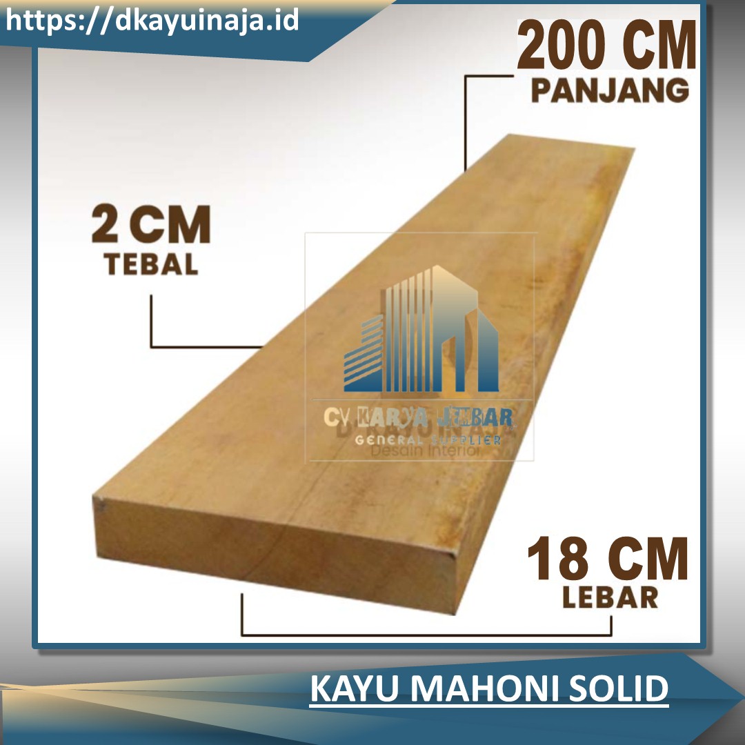 Papan Kayu Mahoni Ukuran Tebal 2cm Lebar 18cm Panjang 200cm | Lazada Indonesia
