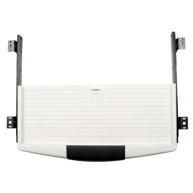 51X25CM 1 Set Rak Keyboard Tray Plastik Rel Laci Meja Komputer Baja ...