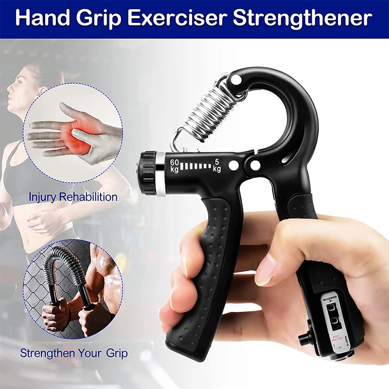 Tukuo ID Hand Grip Digital Hitungan Otomatis 00-99 Penguat Otot Tangan ...