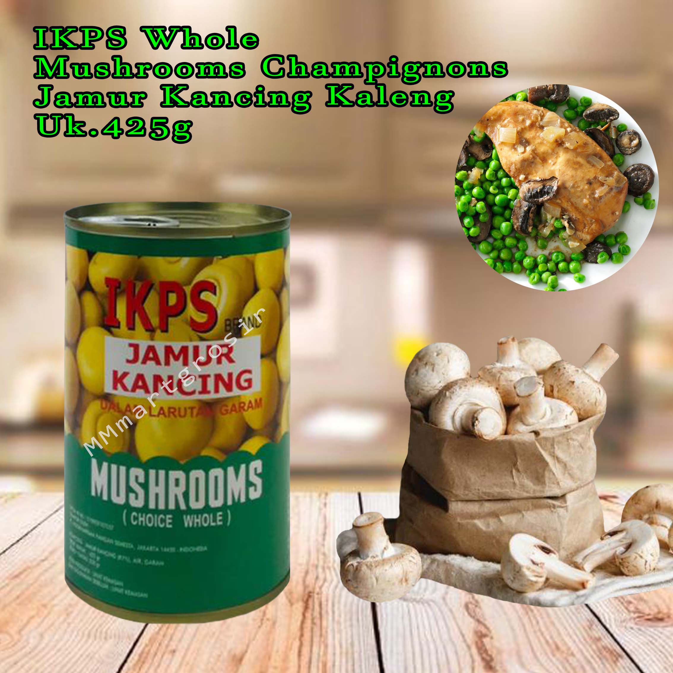 IKPS Whole Mushrooms Champignons / Jamur Kancing / Jamur Kancing Kaleng ...