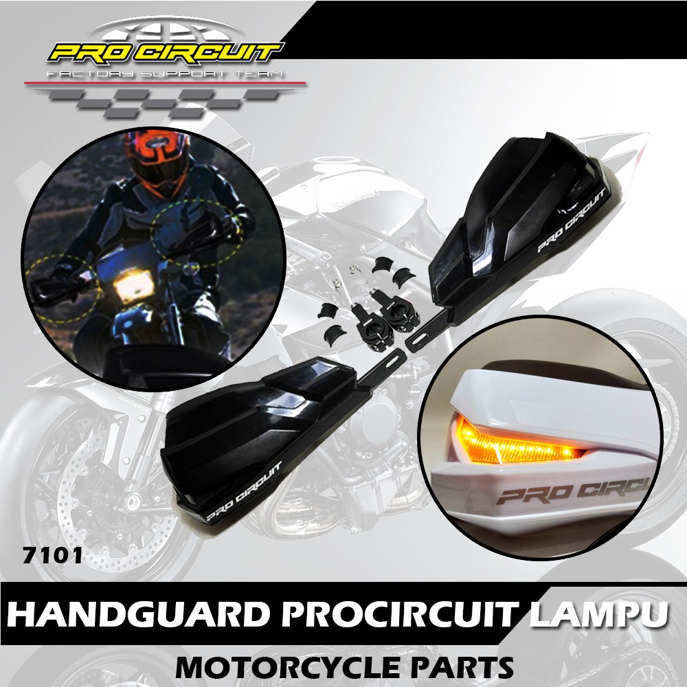 HANDGUARD plus lampu PRO CIRCUIT universal proguard sen klx crf cross ...