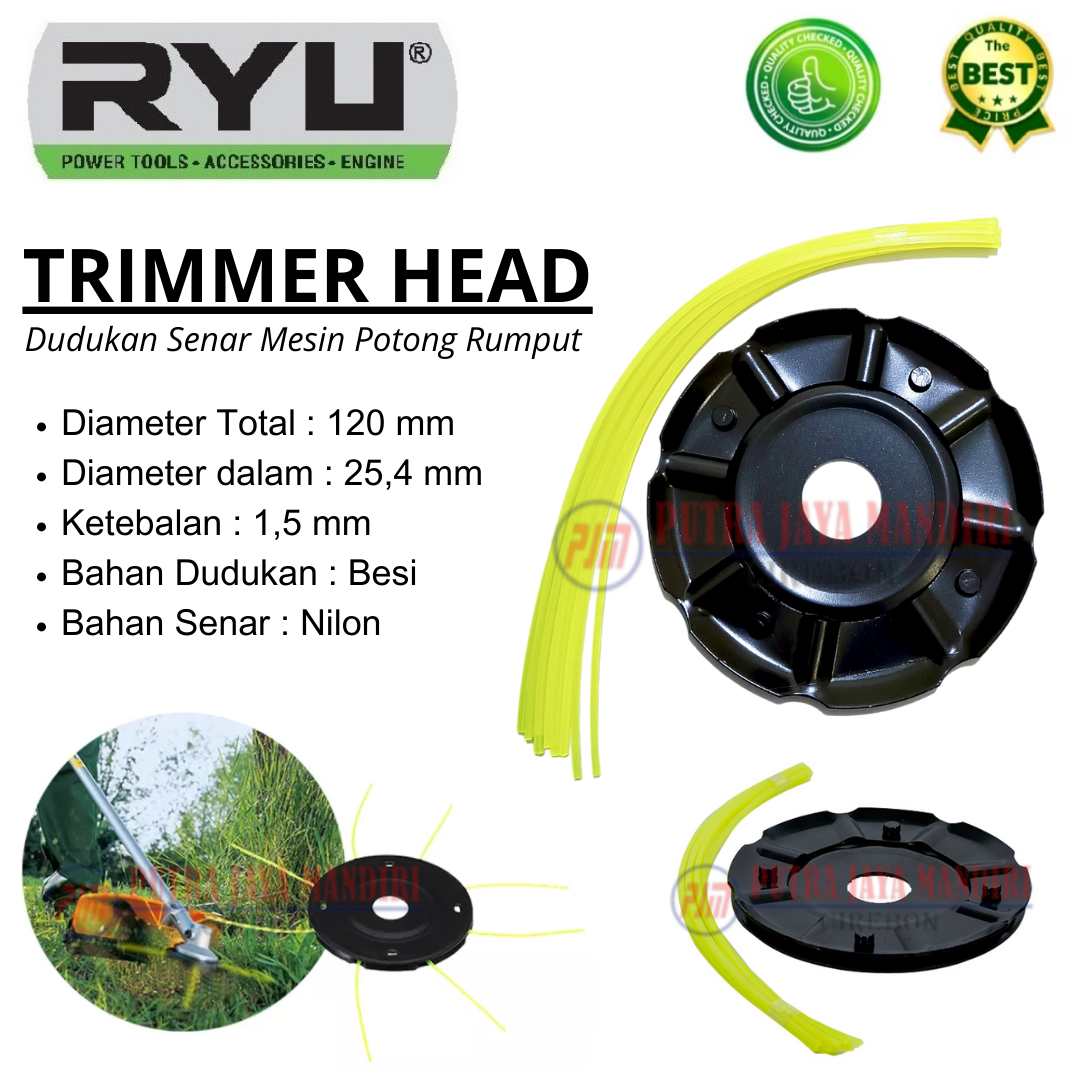 RYU Mata Pisau Pemotong Rumput 120 mm Tali Nilon Nylon - Trimmer Head ...