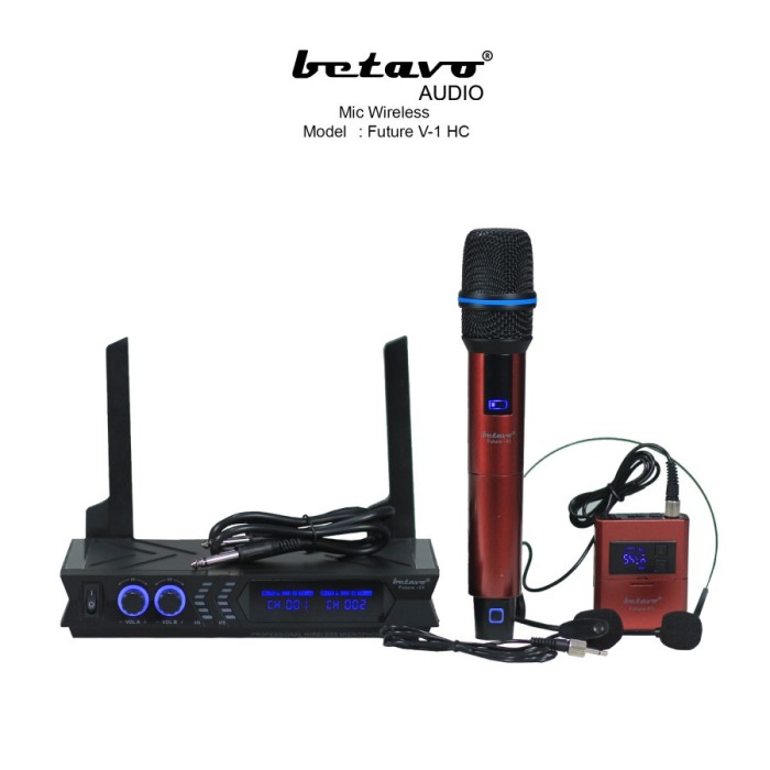 MIC WIRELESS BETAVO FUTURE V1 HC / V1HC / V-1 HC (ORIGINAL) HH+clip oN | Lazada Indonesia