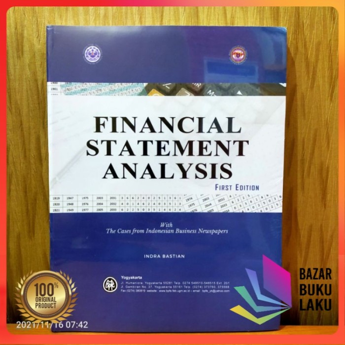 BUKU ORIGINAL Financial Statement Analysis - Indra Bastian | Lazada ...