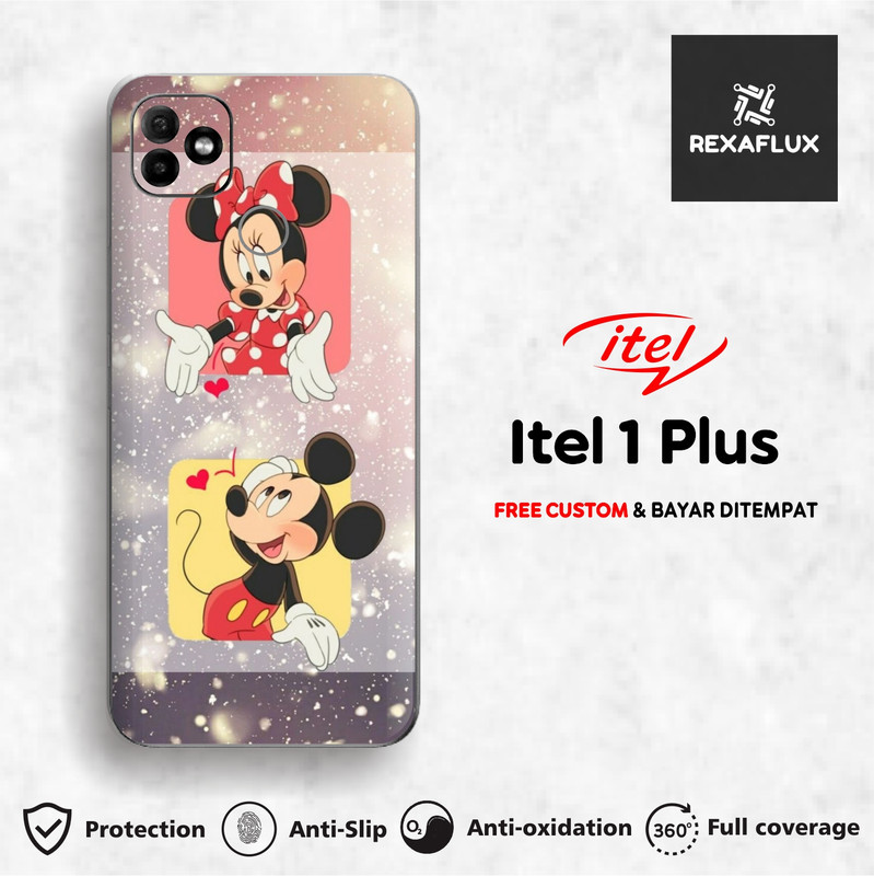 *2PCS* ITEL INFINIX Vision 1 PLUS Case/Premium Sticker Mickey Mouse ...