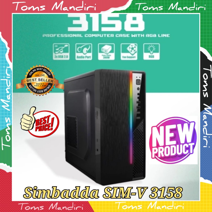 Casing Simbadda Sim V-3158 + PSU 380 Watt | Lazada Indonesia