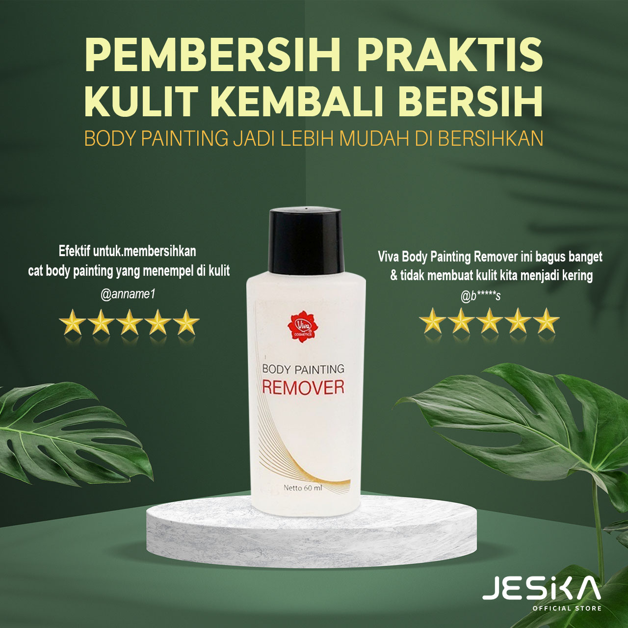 Viva body face painting 60 ml painting remover viva make up face care ...