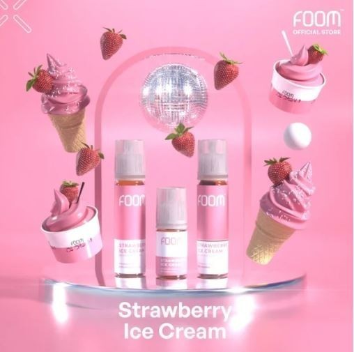 Foom Strawberry Ice Cream 3MG 6MG 60ML by Foom Lab - Liquid Foom ...