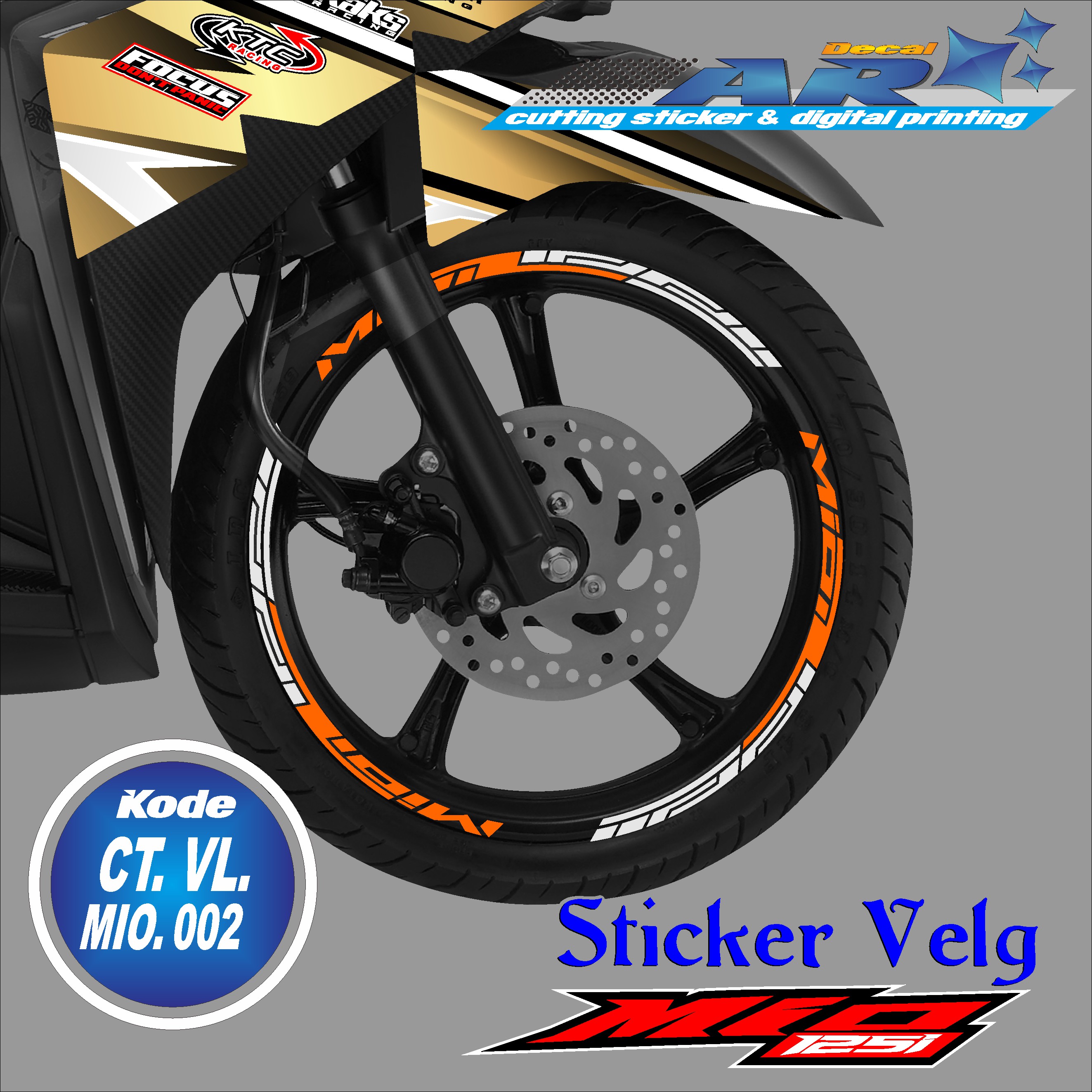 MIO LIST VELG MIO - STIKER CUTTING LIST VELG MIO 02 | Lazada Indonesia
