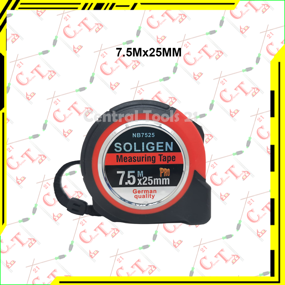 Meteran Tukang Soligen Alat Ukur Body Karet 3M 5M 7.5M Measuring ...