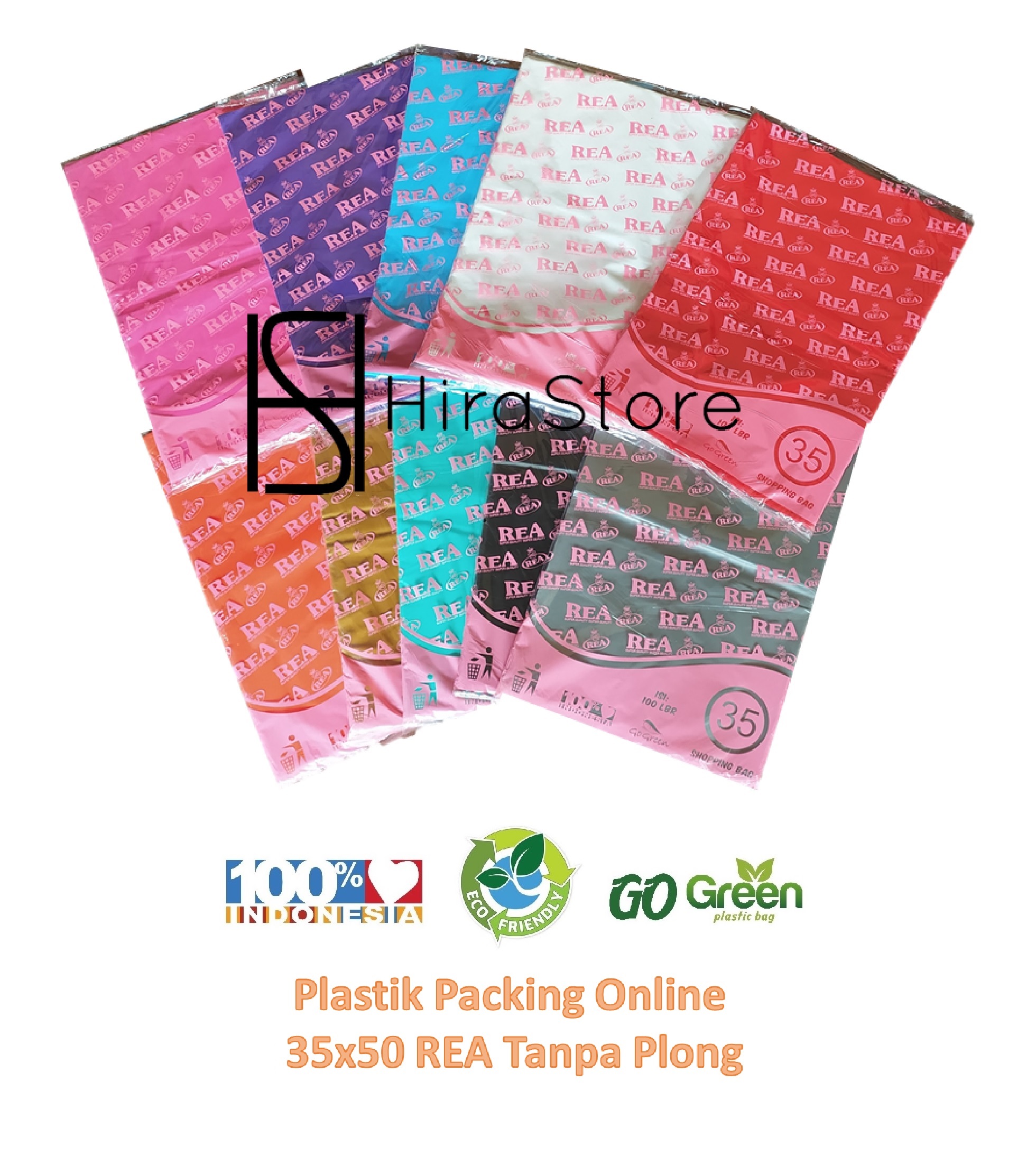 Plastik HD tanpa plong 35x50 isi 100 lembar merk REA packing online ...