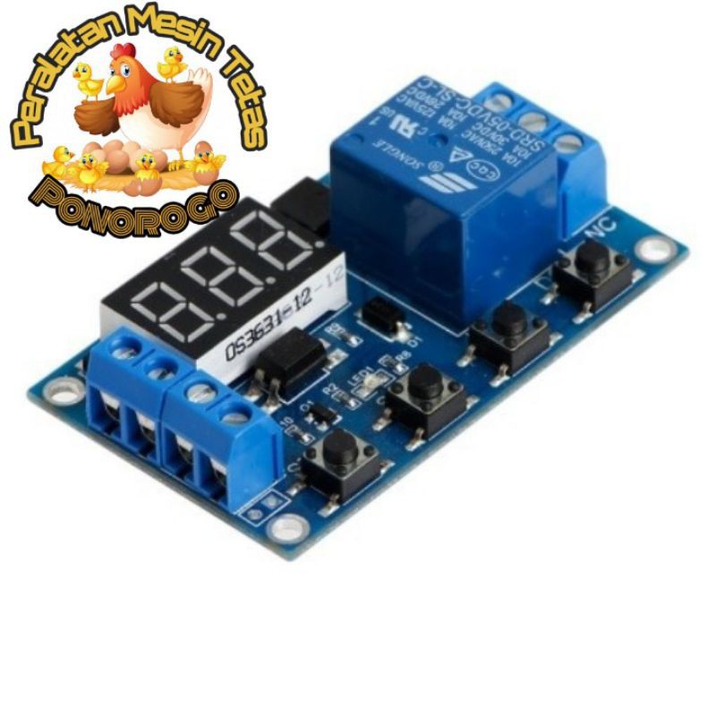 Relay Timer Display 4tombol Dc 6v~30v Delay Time Module Switch Control