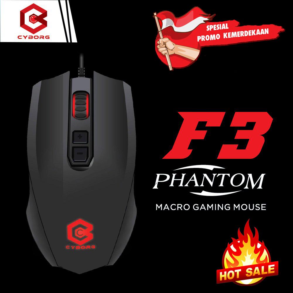 CYBORG Mouse Gaming F3 PHANTOM | Lazada Indonesia