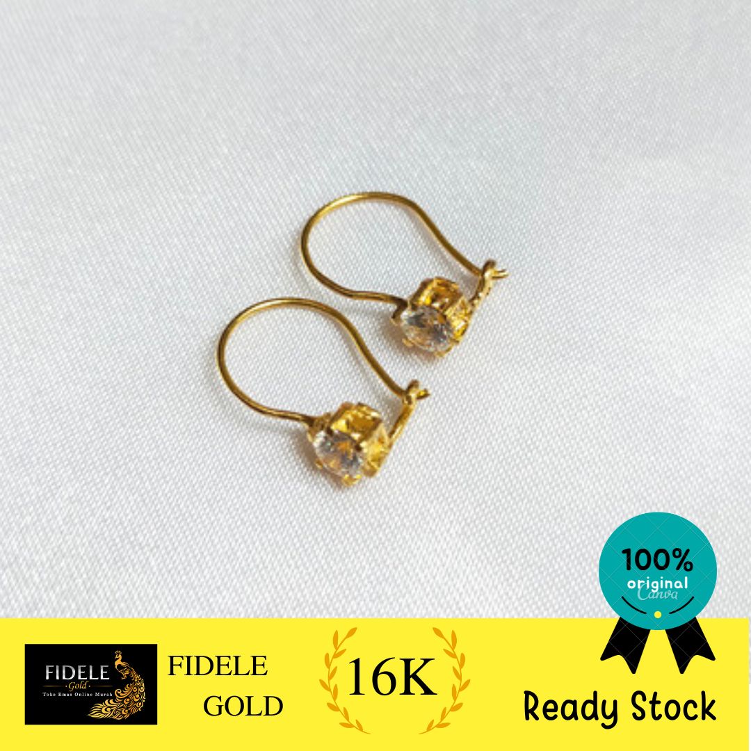 Anting Desi Polos Simple Mata Anting Emas Tua 700 | Lazada Indonesia