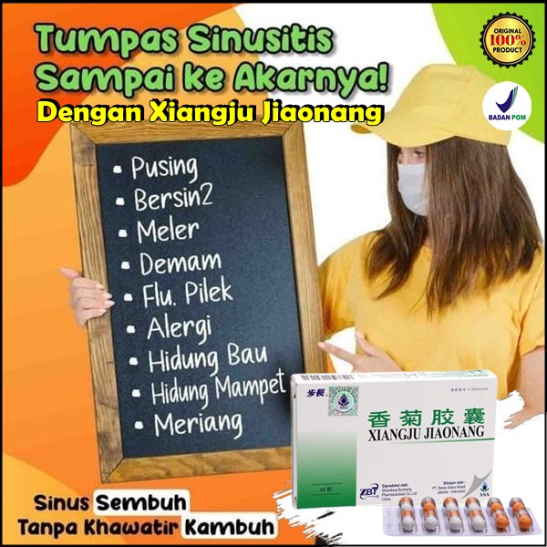 PROMO Buchang xiangju jiaonang sinusitis pilek obat hidung meler flu ...