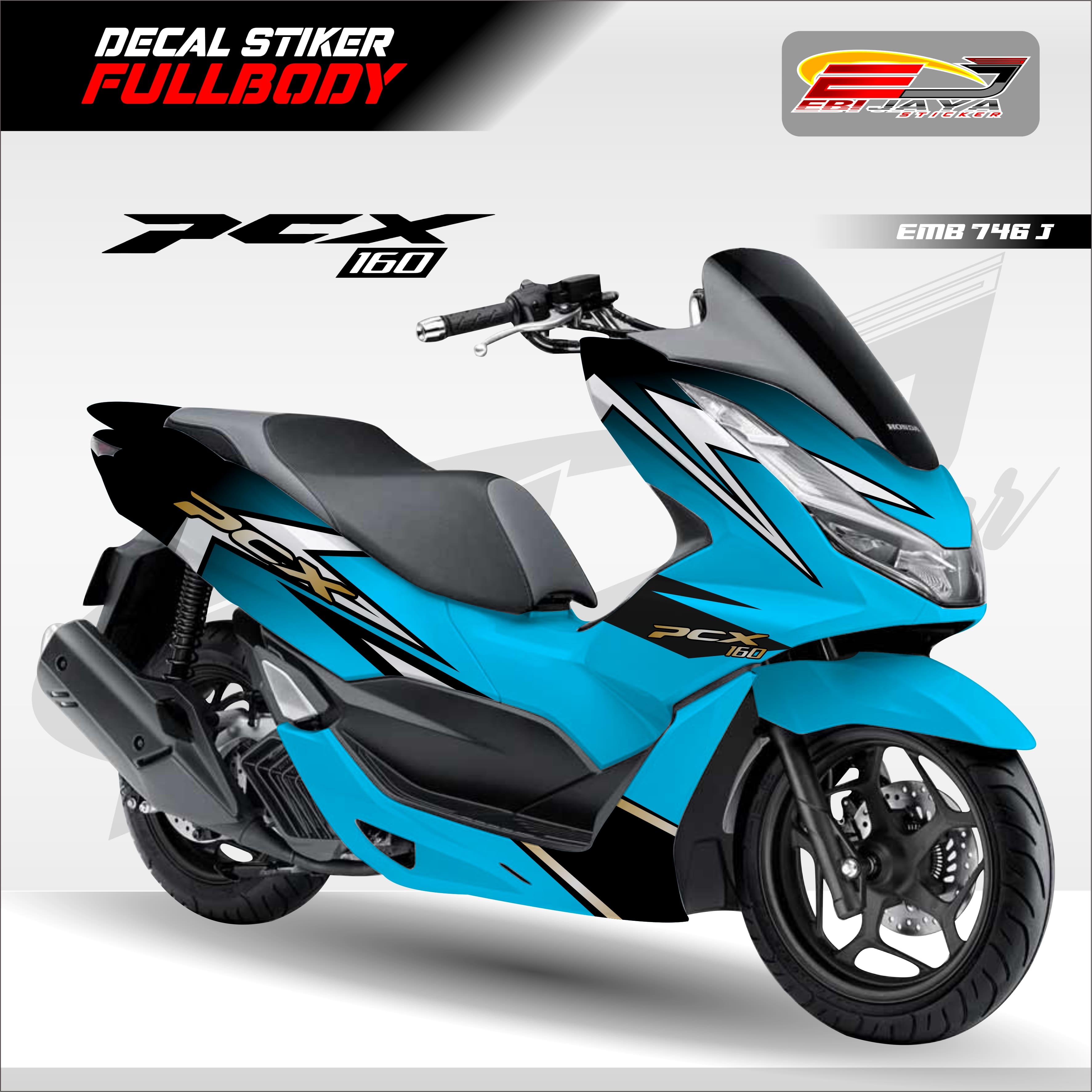 STIKER DECAL VARIASI MOTOR PCX FULL BODY TERMURAH-STIKER ALL PCX SIAP ...