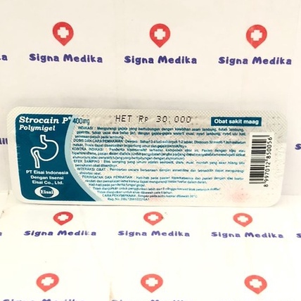 Strocain 400 mg Strip 10 Tablet - Obat Asam Lambung | Lazada Indonesia