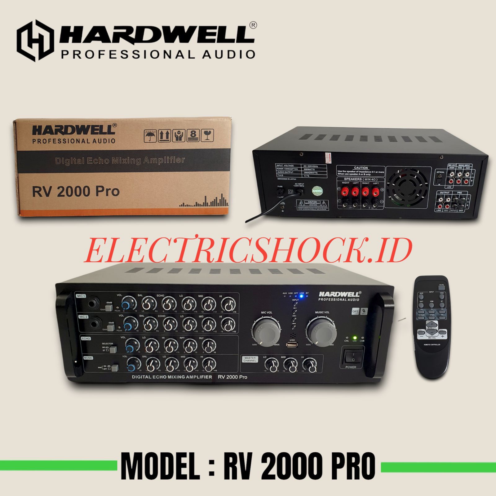 AMPLIFIER HARDWELL RV 2000 PRO ORIGINAL PROFESSIONAL AUDIO | Lazada Indonesia
