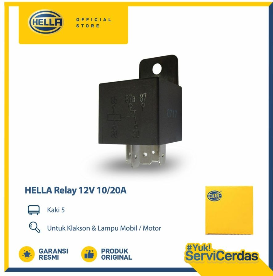 Hella Relay Kaki 5 12V | Lazada Indonesia