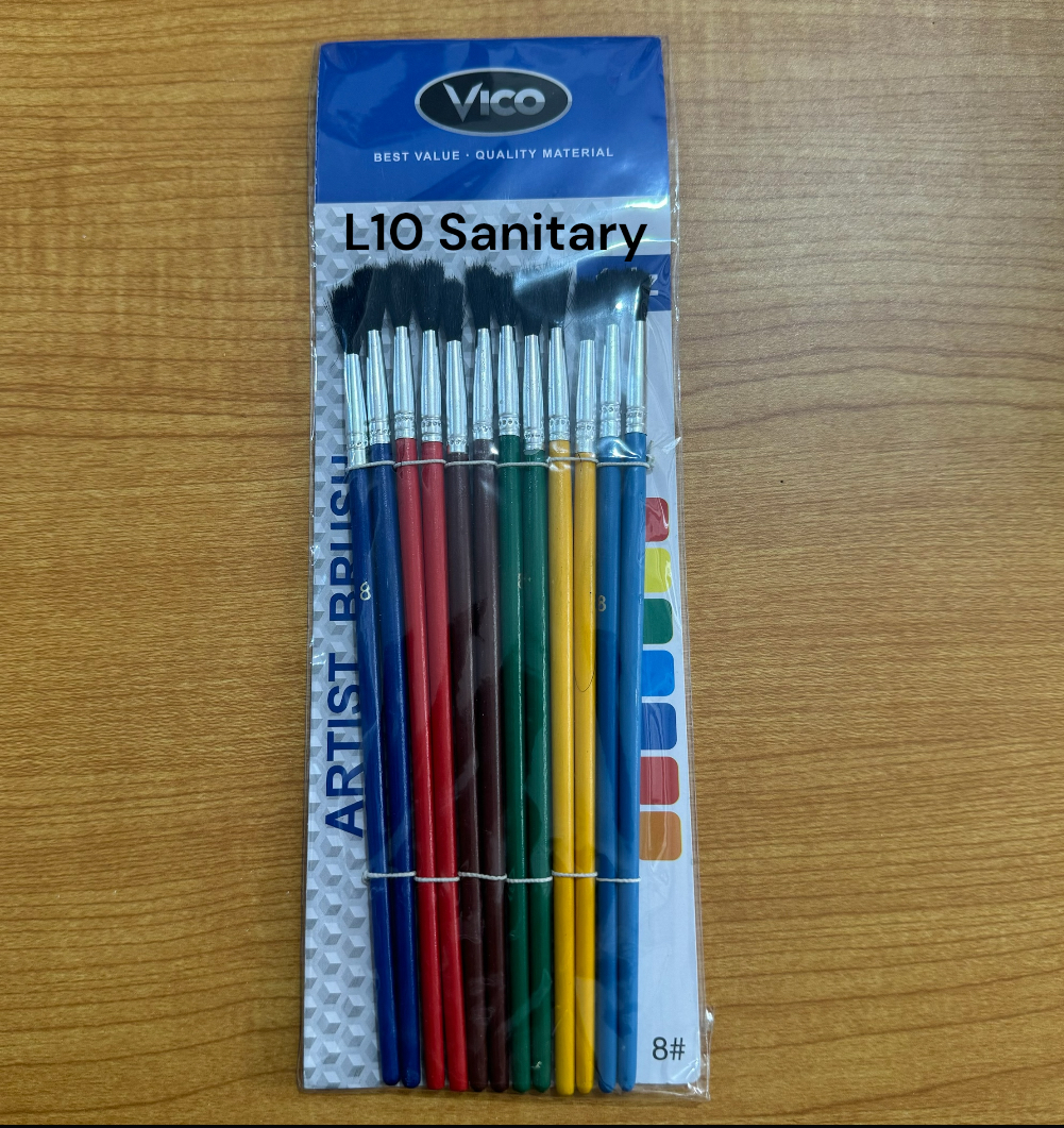 Kuas LUKIS 6 8 10 12 / Kuas CAT BULU HITAM 1 PAK | Lazada Indonesia