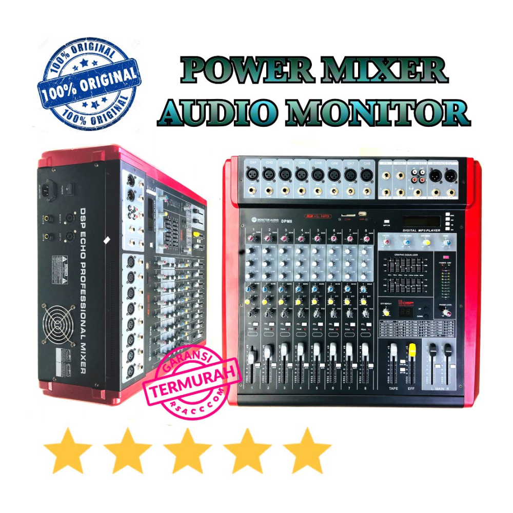 POWER MIXER AUDIO MONITOR DPM8 ORIGINAL TEKNOLOGI BARU | Lazada Indonesia