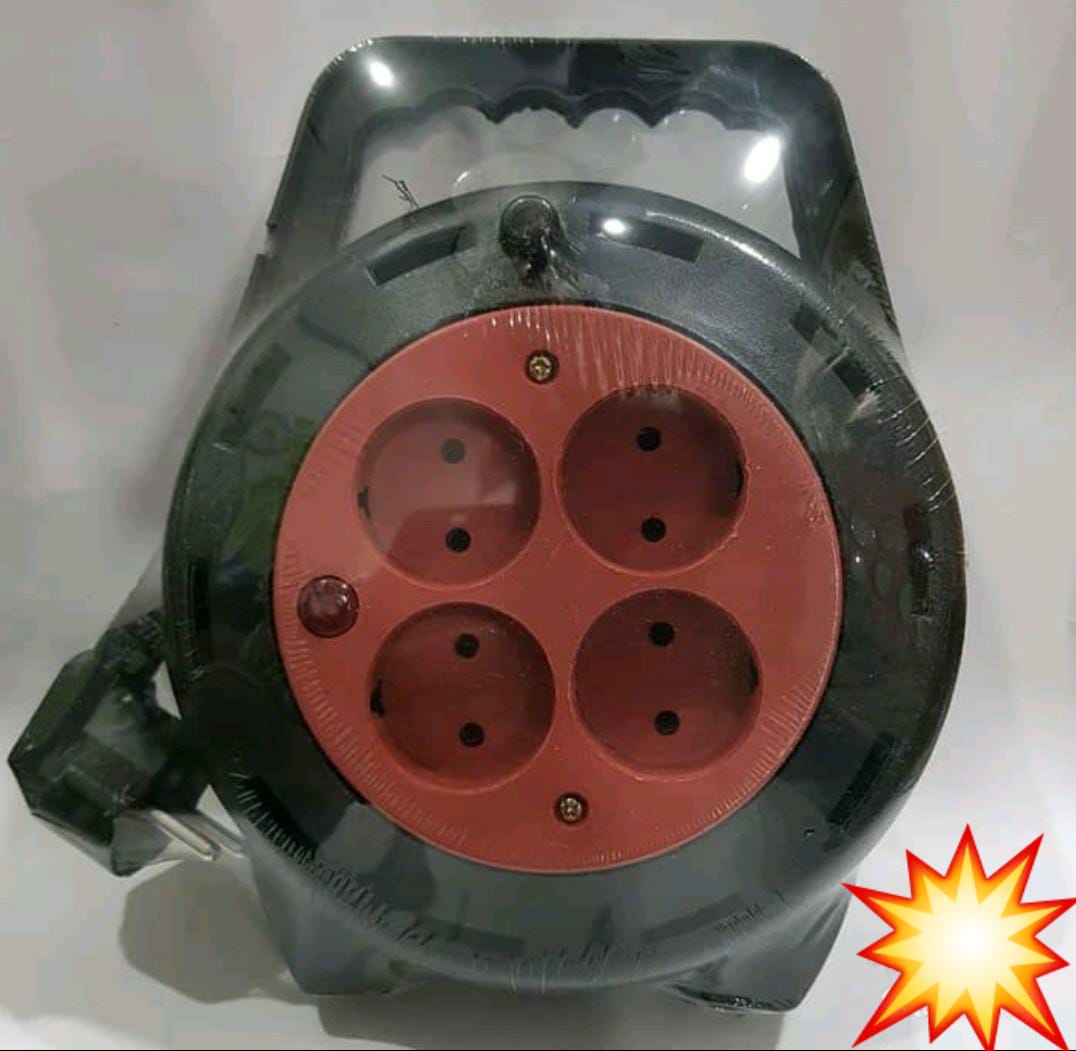 Terminal Stop Kontak Bulat Roll 4 colokan SNI | Lazada Indonesia