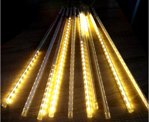 Lampu Meteor LED Hujan 50cm RGB WARNA WARNI 1set 10batang | Lazada ...