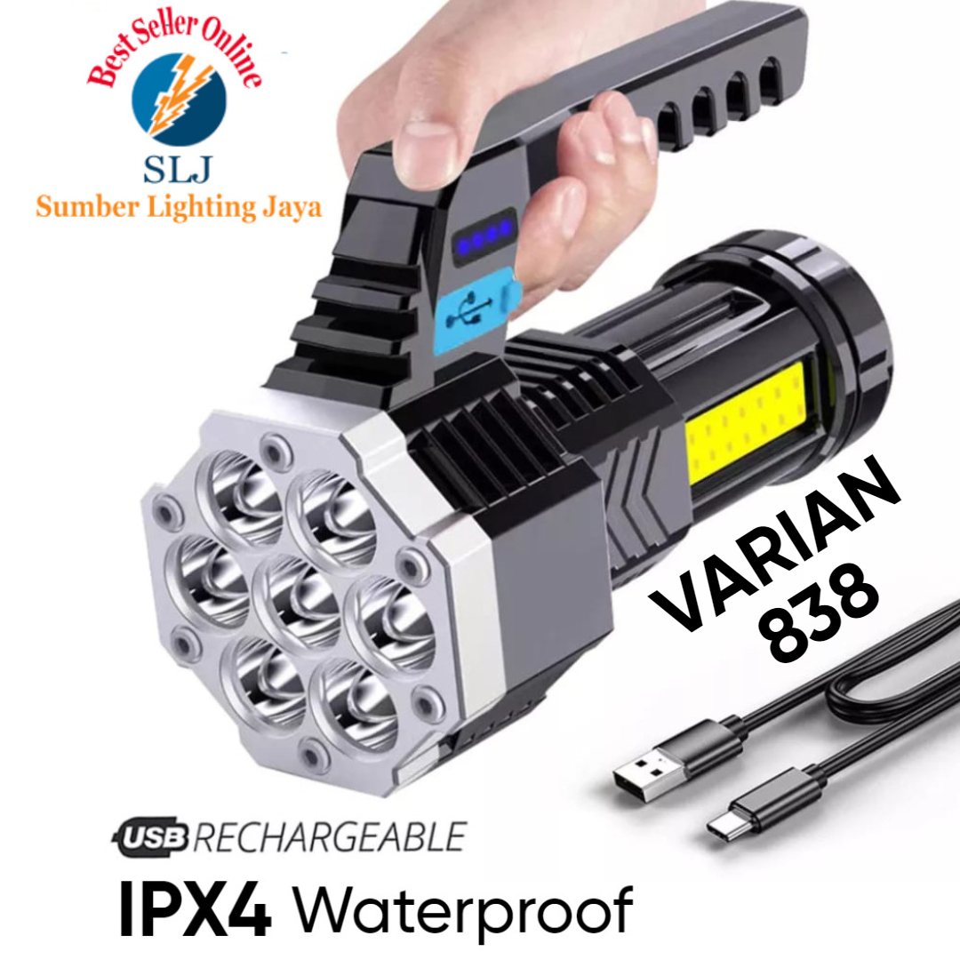 SENTER LED 5 MATA 60W + 20W / SENTER LED CHARGEABLE / SENTER CAS LED ...