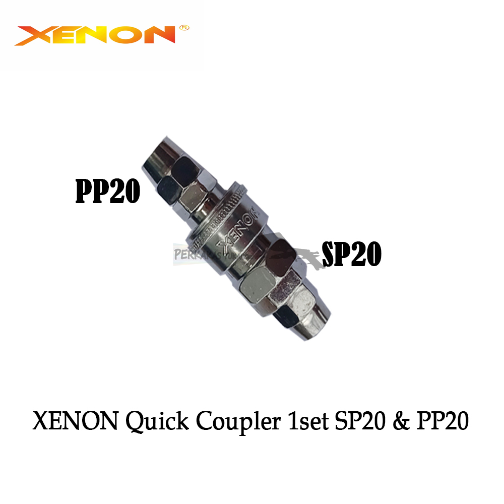 Paket 1 Set Xenon Quick Coupler SP20 & PP20 Nepple Niple Cewe Cowo ...