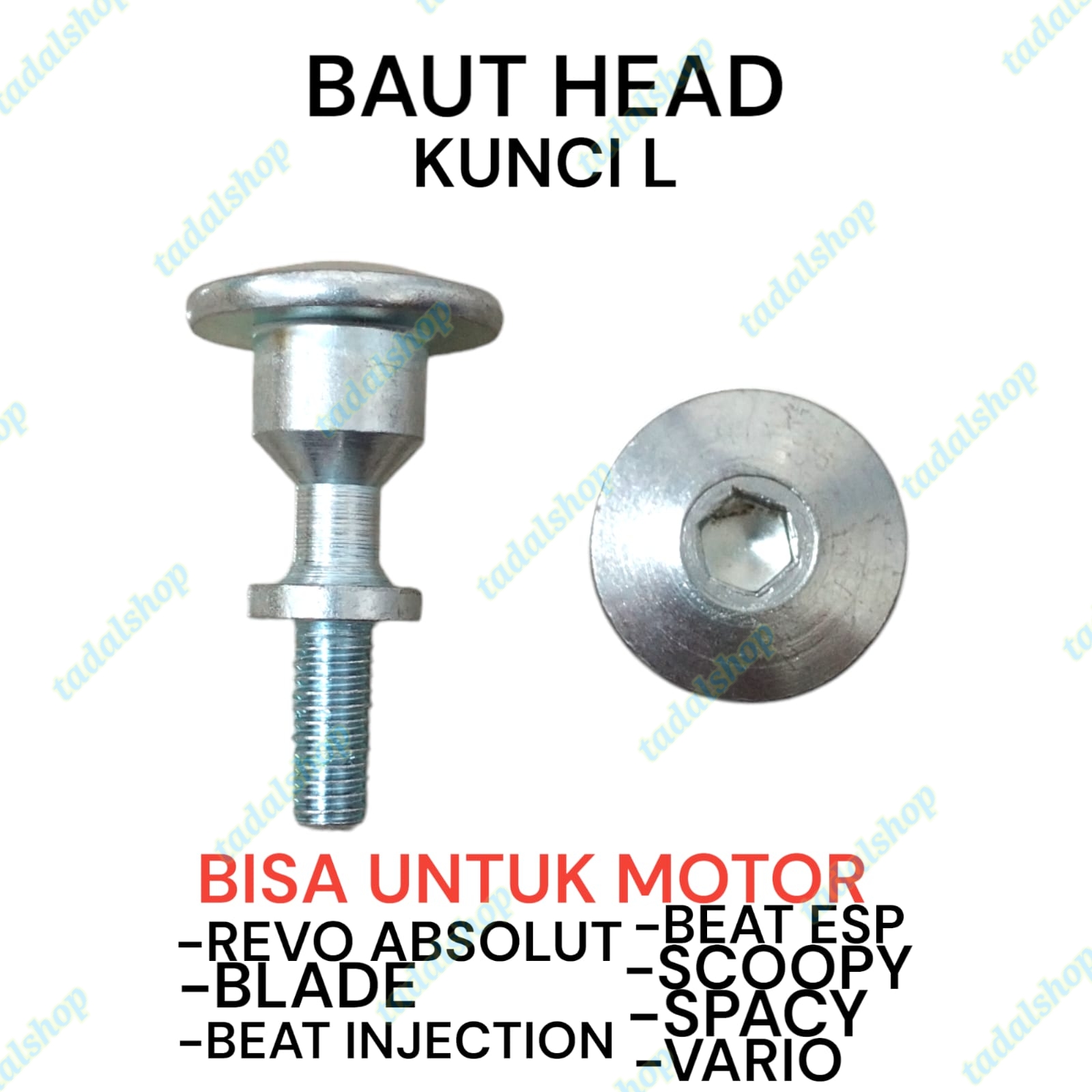 baut head/baut slinder head/baut head revo/baut head motor | Lazada ...