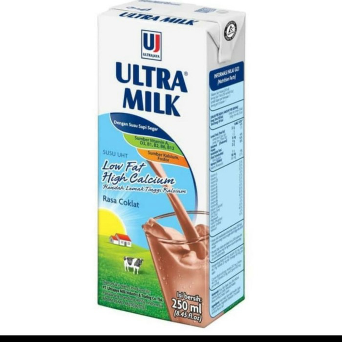 Susu Ultra Low Fat 250 ML, Rasa Coklat | Lazada Indonesia