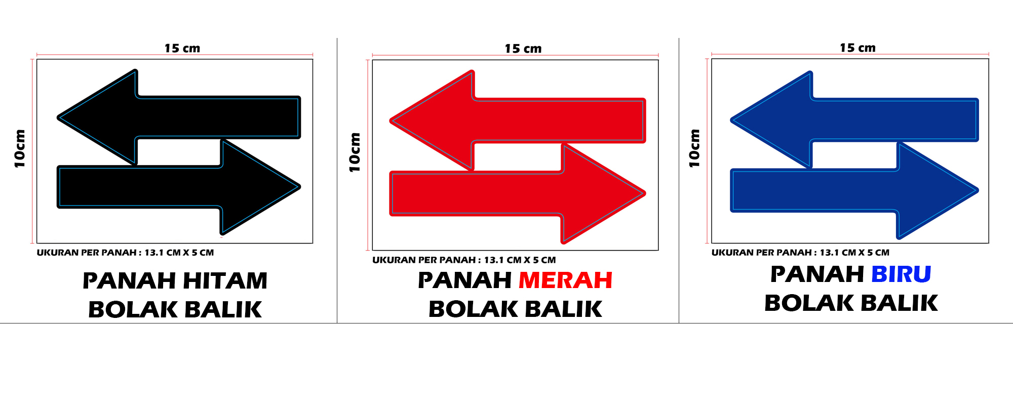 RD STICKER PANAH PETUNJUK ARAH ARROWS SIGN LABEL ARROW STIKER DINDING ...