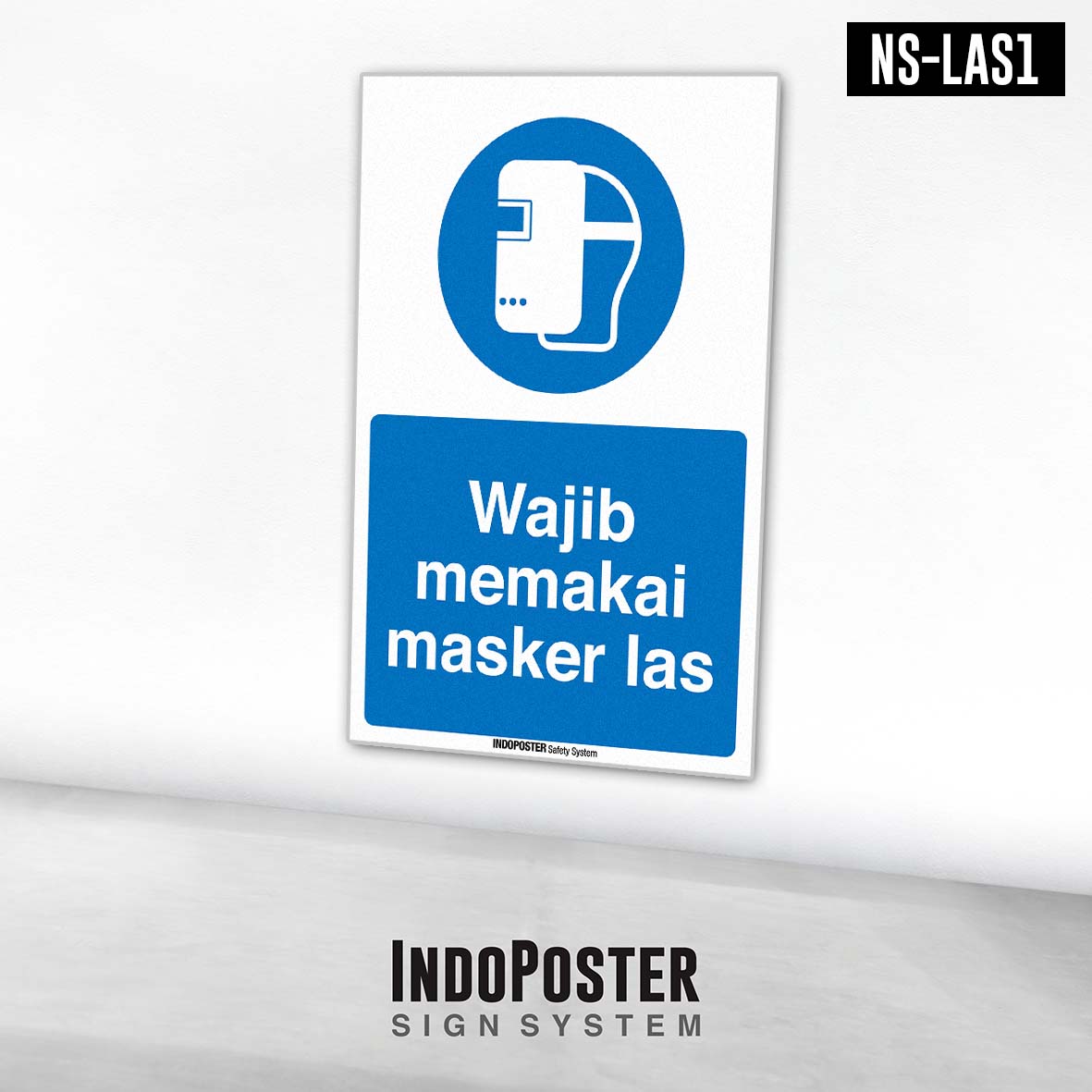 Stiker Safety Sign K3 Wajib Memakai Masker Las Welding Mask | Lazada ...