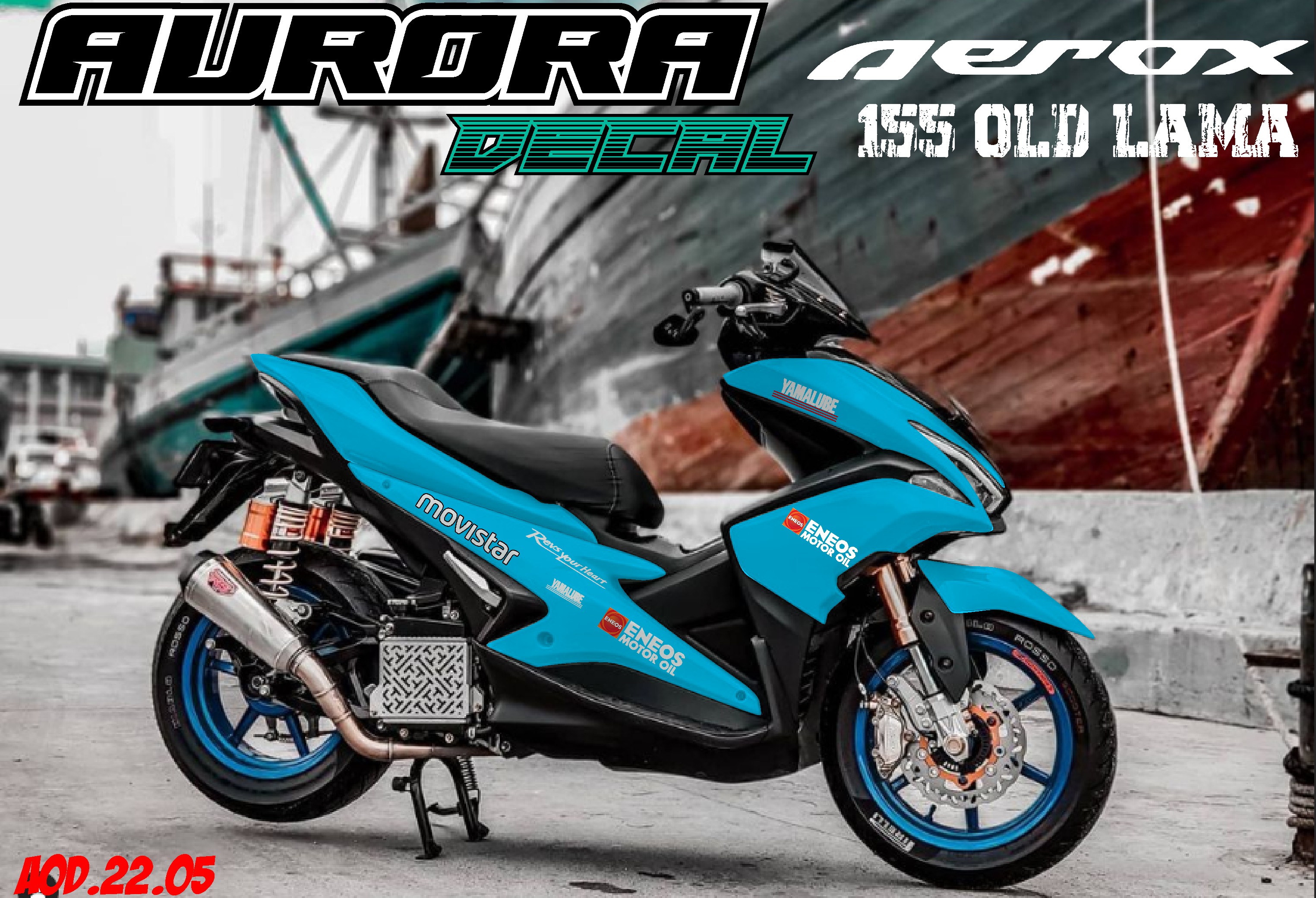 COD Decal Dekal Sticker Stiker Yamaha Aerox 155 OLD/LAMA FULL BODY ...