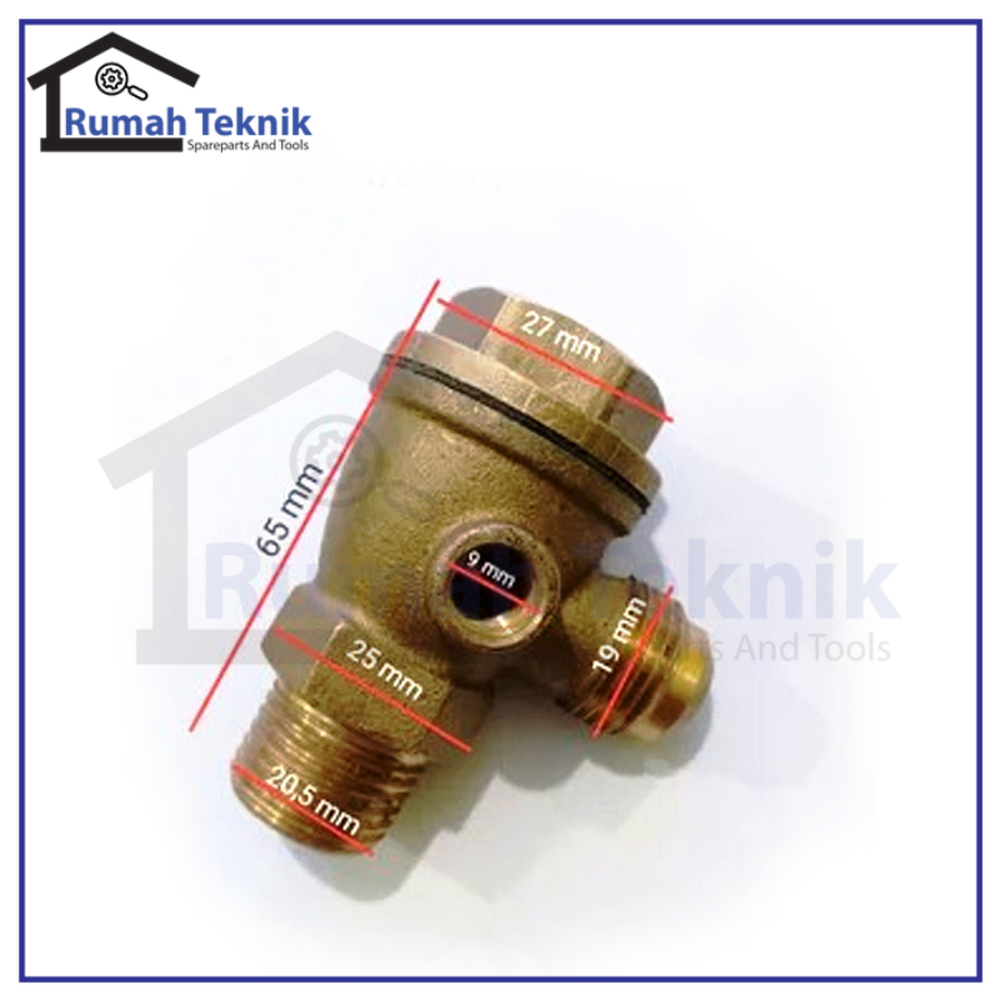 CHECK VALVE Katup Satu Arah Kompresor Angin 1/2 HP - 2 HP KUNINGAN ...